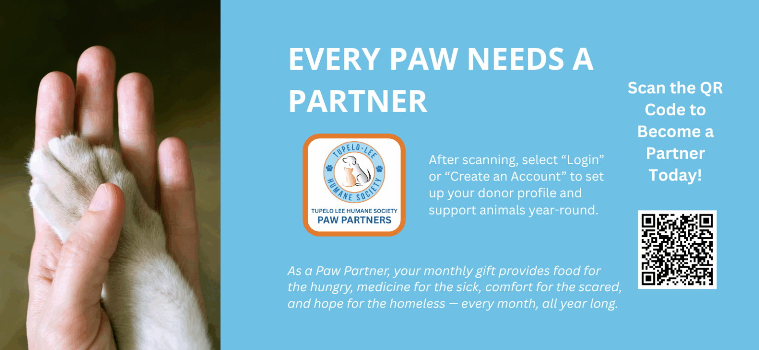 Paw Partners - Tupelo Lee Humane Society